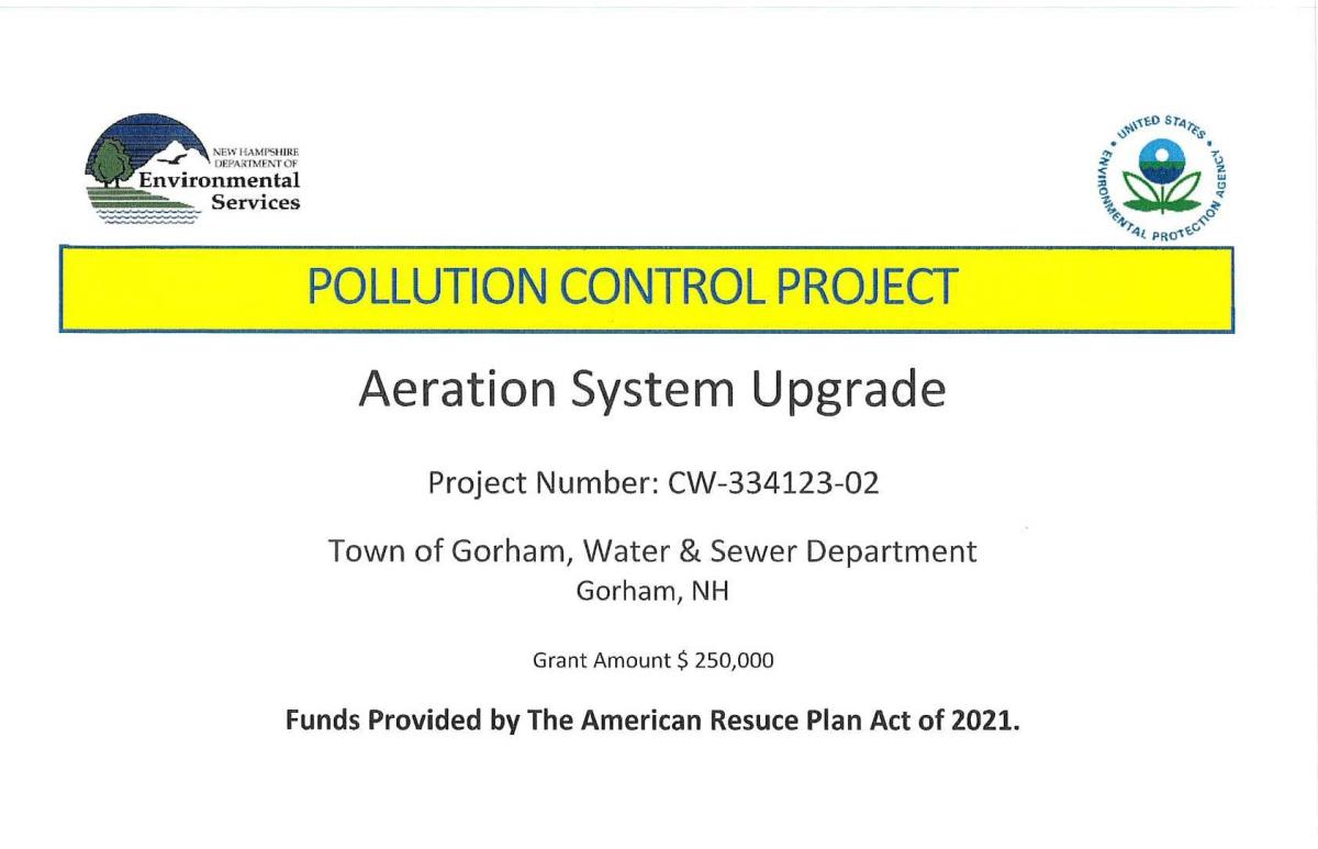 Water & Sewer Department | Town of Gorham, NH